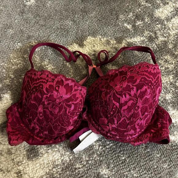 PINK Victoria's Secret | Intimates & Sleepwear | Magenta Lace Lightly ...